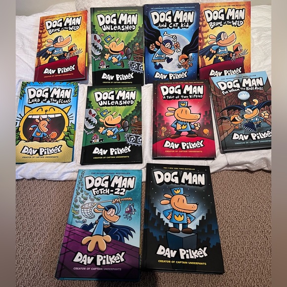 Dog Man Books | Other | Dog Man Book Series Hard Cover In Like New ...
